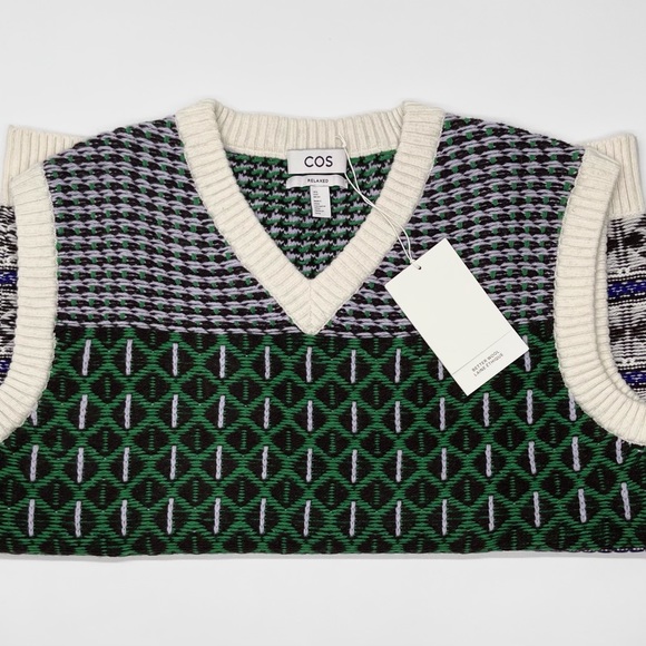 COS | Sweaters | Cos Men S Jacquardknit Ss Vest | Poshmark